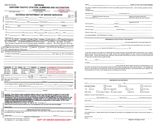 Traffic Police Form 2023 - Printable Forms Free Online